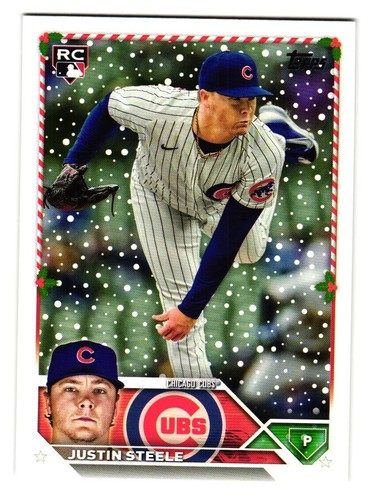 2023 Topps Holiday # H191 Justin Steele Chicago Cubs Rookie | eBay