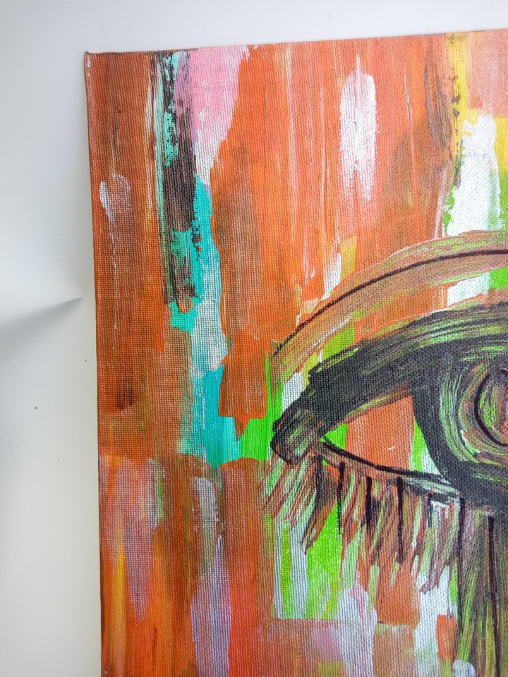 Modern Contemporary Art Painting - Eye - Signed By Artist | eBay