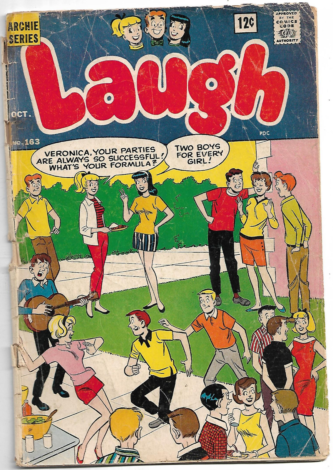 ARCHIE Silver Age : Laugh #163 (Samm Schwartz) Bob White (Dan DeCarlo ...