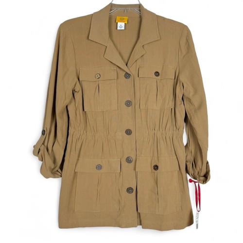 Ruby Rd Rattan On Safari 2020 Jacket Womens M Long Roll Tab Sleeves ...