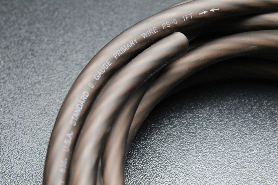 0 GAUGE WIRE 15 FT RED 15FT BLACK SUPERFLEX STRANDED POWER GROUND CABLE ...