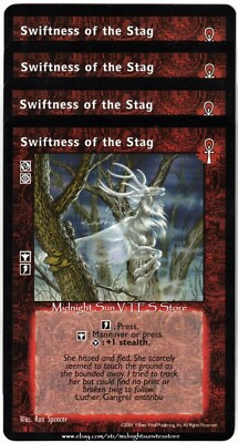 Swiftness of the Stag x4 Bloodlines V:TES VTES Vampire CCG | eBay