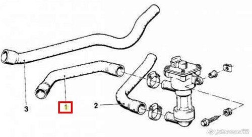 NEW BMW 5 E34 1.8I COOLING SYSTEM WATER HOSE 64211391387 OEM | eBay