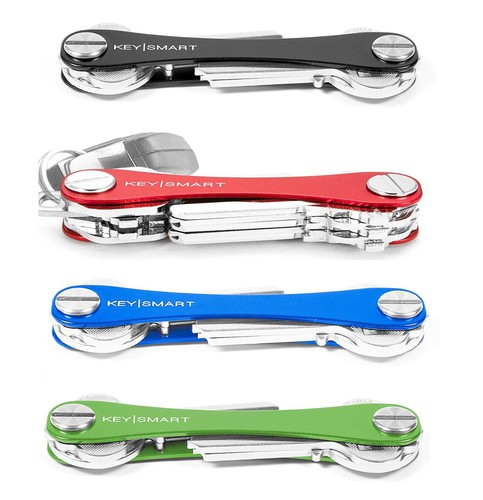 KeySmart Aluminum Compact Key Holder Organiser Pocket Size Ring Holds 2 ...
