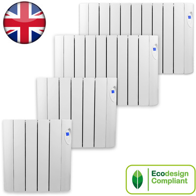 WALL MOUNTED OIL FILLED RADIATOR ELECTRIC HEATER WITH TIMER THERMOSTAT ...