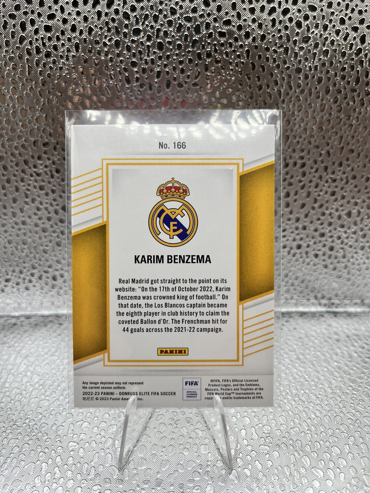 2022-23 Panini Donruss Elite FIFA - Karim Benzema #166 Red Disco for ...