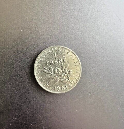 1961 1 Franc Coin French Republique Francaise Rare Collectible | eBay