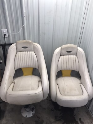 Chaparral SSI 190 Boat Marine Captains Chairs Seats & Mount Pedestal ...