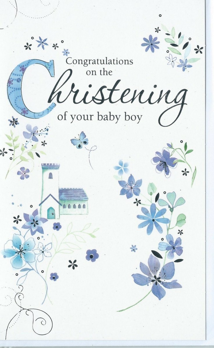 Congratulations On Your Christening S Nephew GREETING CARD NEPHEW