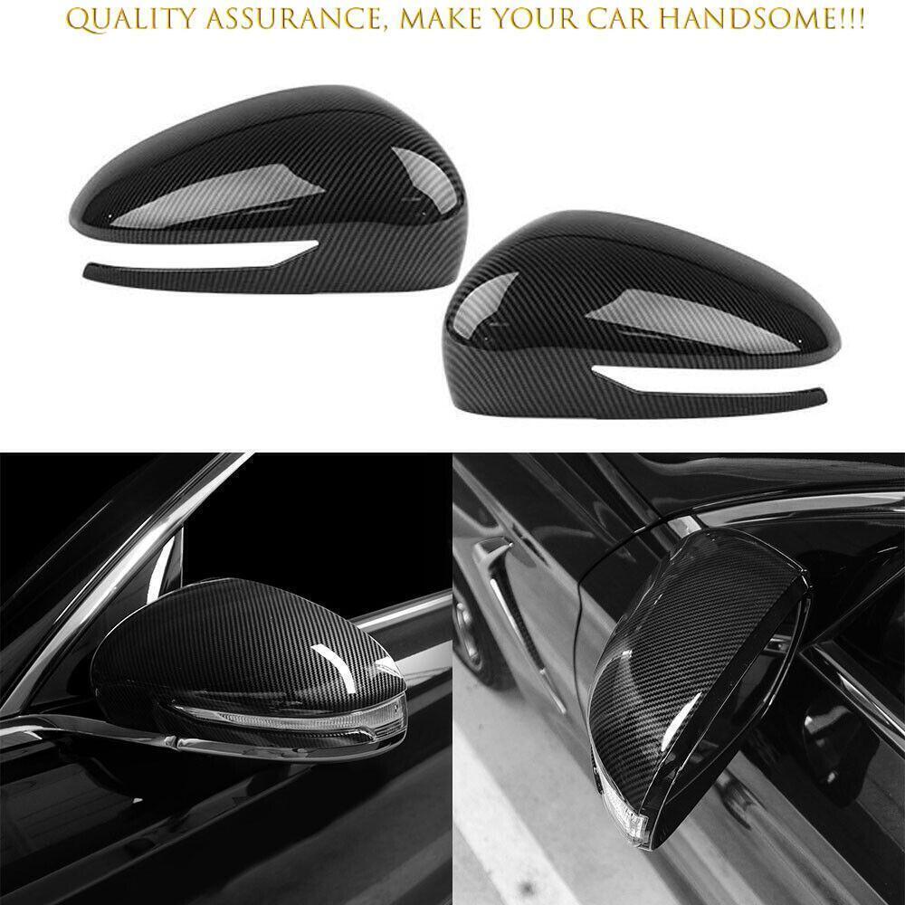 For Genesis G70 2019-2024 Carbon Fiber Rear View Side Door Mirror Cover ...