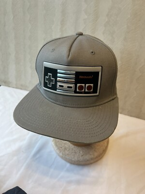 Nintendo Brand NES Controller Hat Cap Snapback Gray Adjustable | eBay