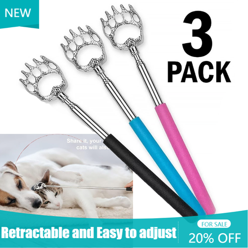 3 Pack Metal Back Scratcher Back Extendable Massager Bear Claw ...