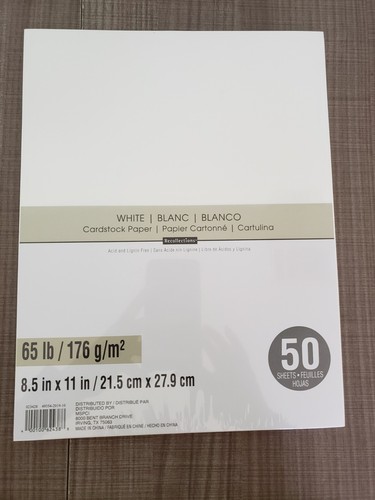 50 sheets Choice of Four Colors Recollections Cardstock Paper 8.5" x 11 ...