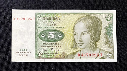 5 DM-Schein 1980 kassenfrisch bankfrisch B Serie 2. Januar 1980 ...