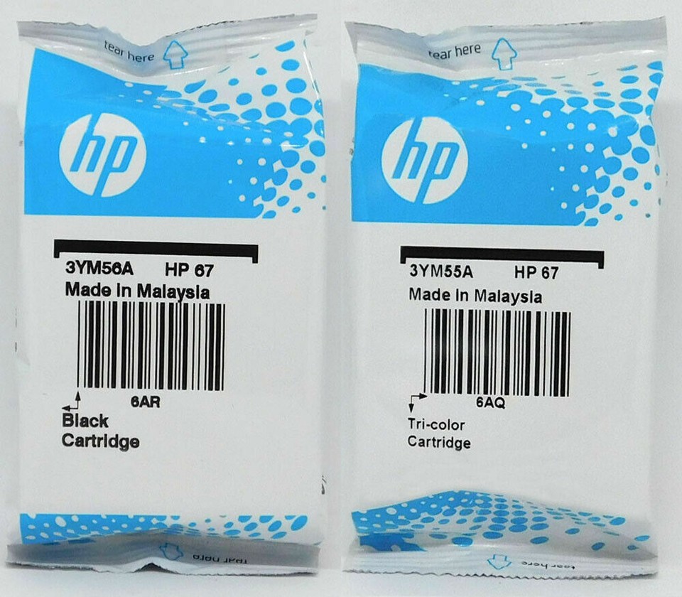 Genuine HP 67 Ink Cartridge Combo Pack for HP 4152 6052 6455 HP 2842e ...