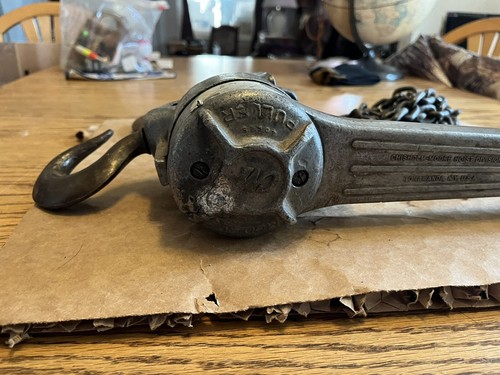 VTG CHISHOLM-MOORE HOIST DIVISION, MODEL B 40825 Puller CM 3/4 TON ...