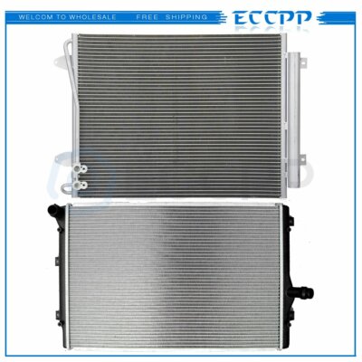 Aluminum Radiator & AC Condenser Cooling Kit For 2006-2008 Volkswagen ...