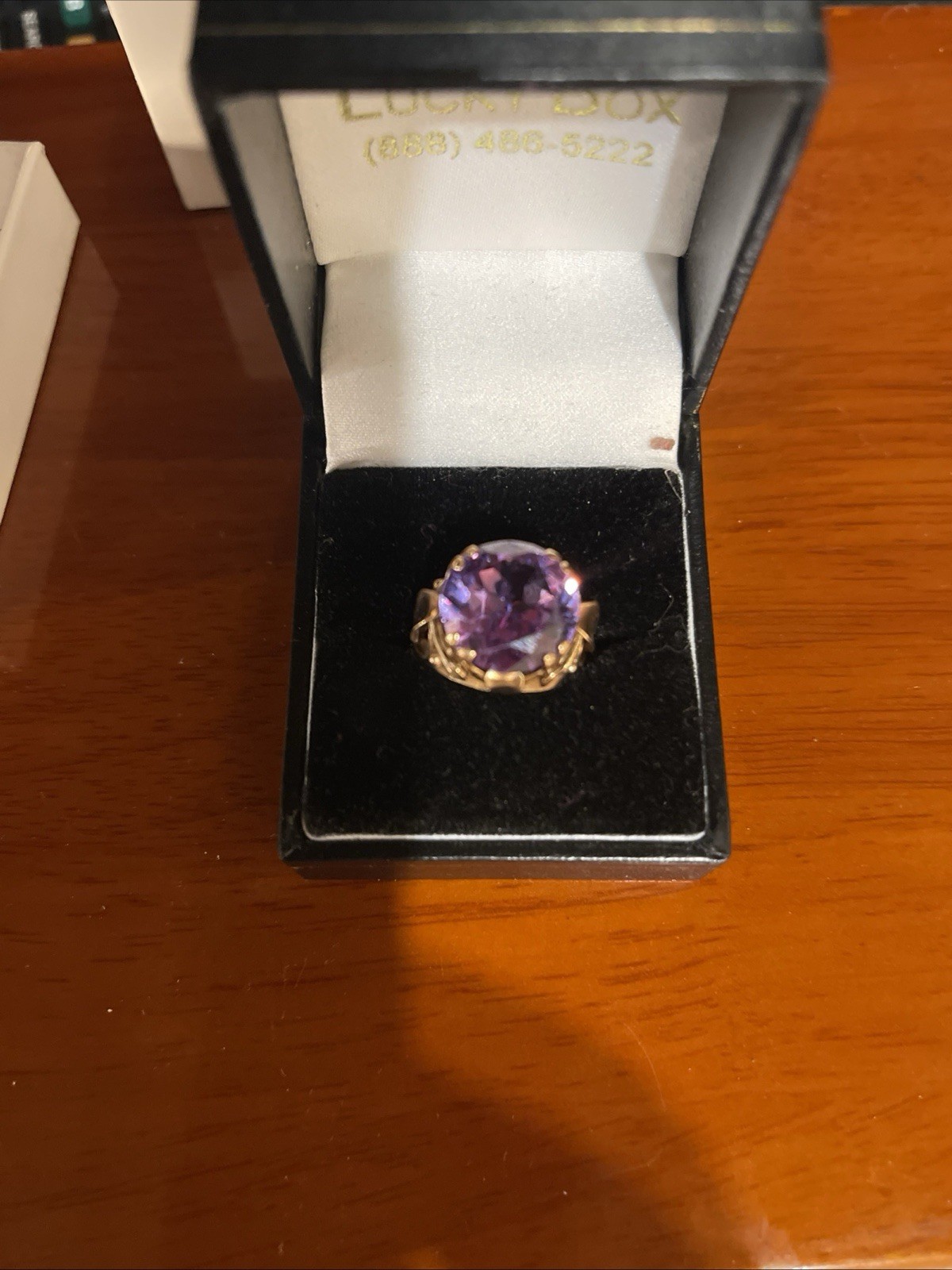 USSR gold 14K ring with alexandrite Synthetic, Vintage, Vivid Color ...