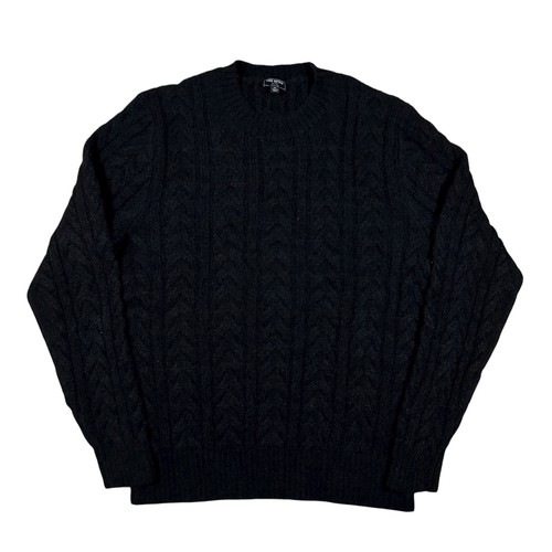 Todd Snyder Men’s Italian Yarn Cable-Knit Crewneck Sweater Black Size ...