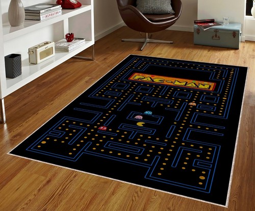 Pacman Rug, Nostalgic Game Rug, Pacman Arcade Game Decoration | eBay