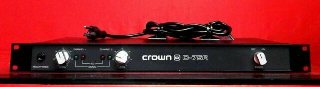 Crown D-75A 2 Channel Power Amplifier for sale online | eBay