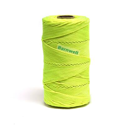 Barnwell 1000ft Fluorescent Yellow Braided Nylon Brick Block Masons ...