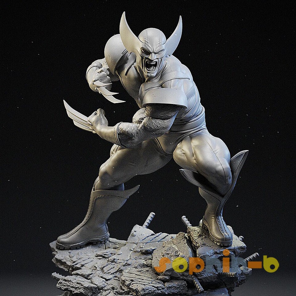 Classic Wolverine Resin 1:4 Model Kit Unpainted 3d Print GK Statue ...