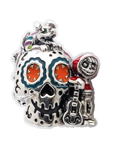 PANDORA Disney Pixar Coco Miguel & Dante Skull Glow-in-the-dark Charm ...