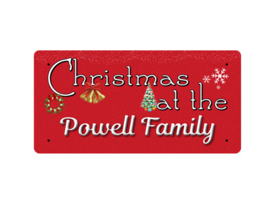 Christmas at the Powell Family - Metal Sign | eBay