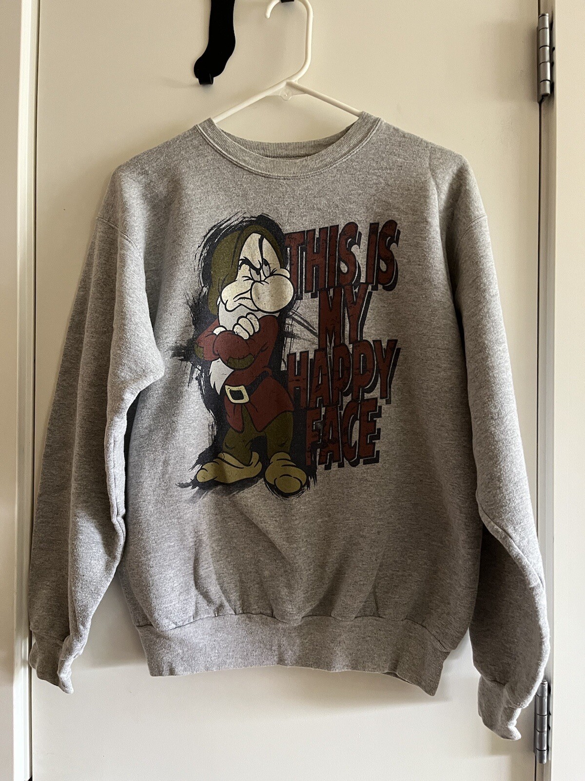 DISNEY Snow White Grumpy long sleeve pullover shirt T… - Gem