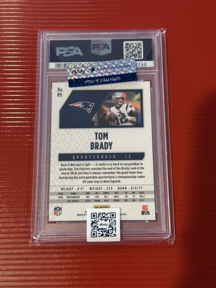 2021 Phoenix White Shimmer Tom Brady Psa 10 Gem SSP Redemption Only | eBay