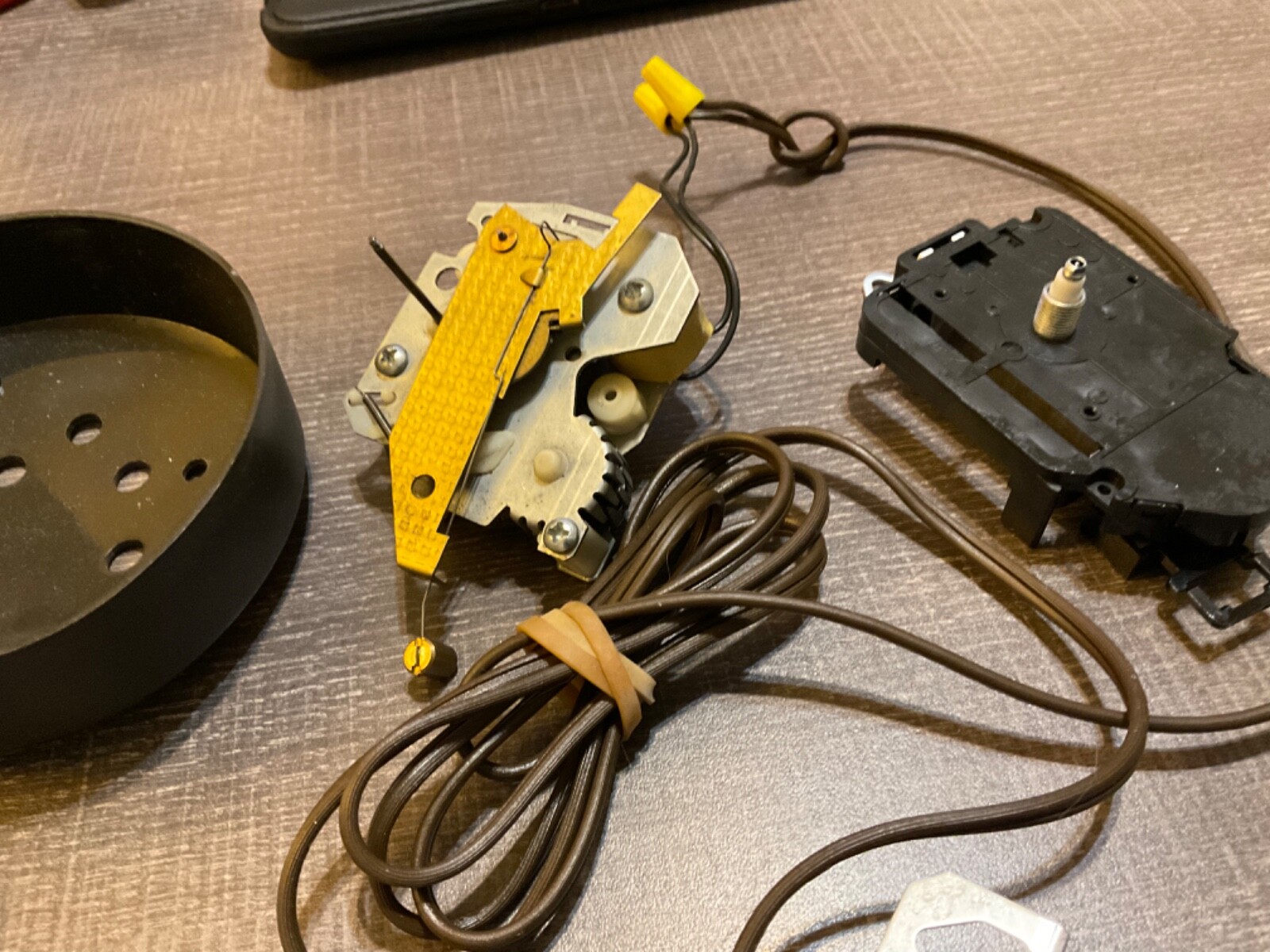 Lot of Antique Clock Alarm Movements Parts Repair parlor brass restore ...