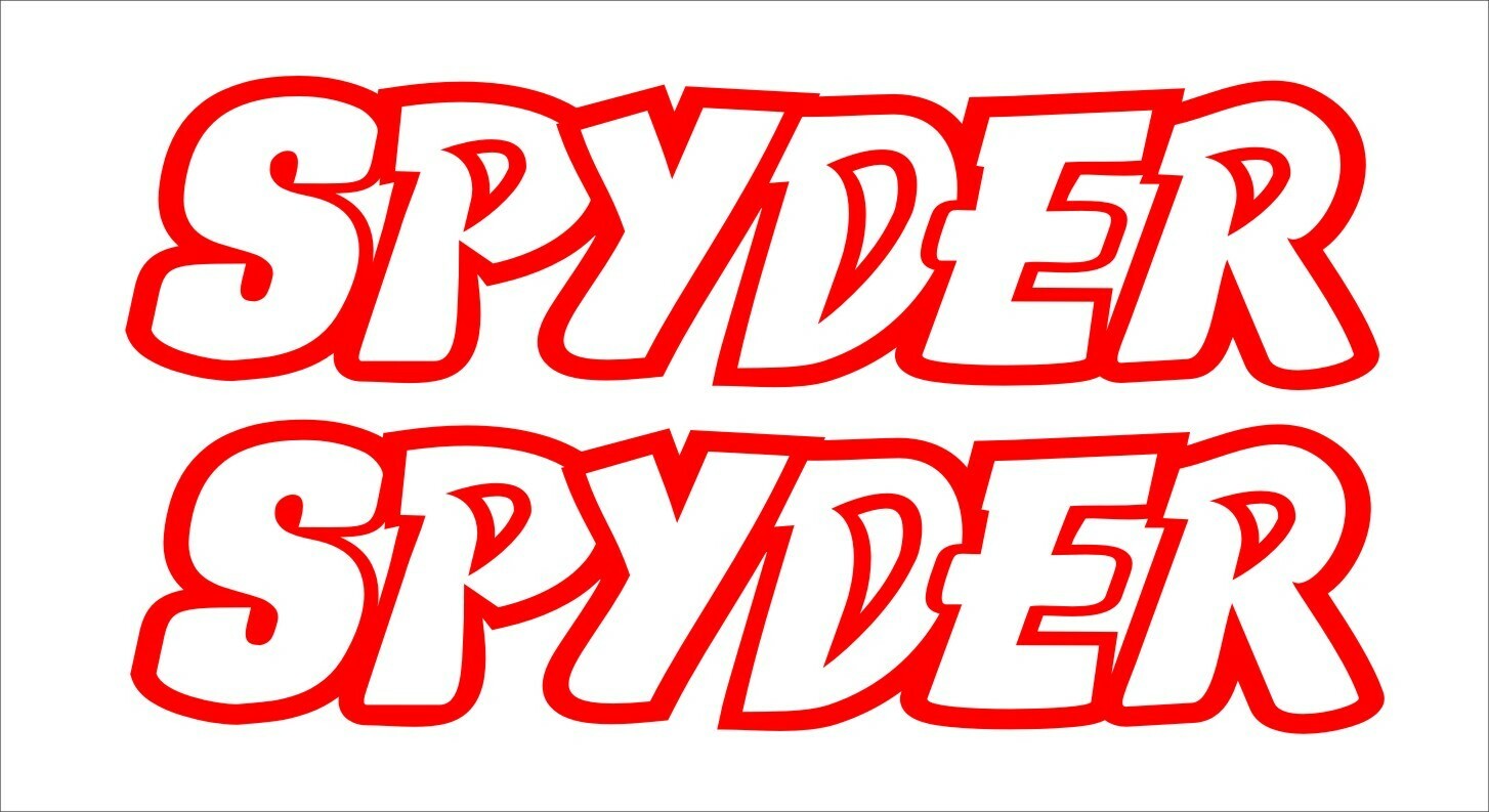 Meos SPYDER retro BOAT vinyl decals TWO (2) 300 x 75 mm each choose ...