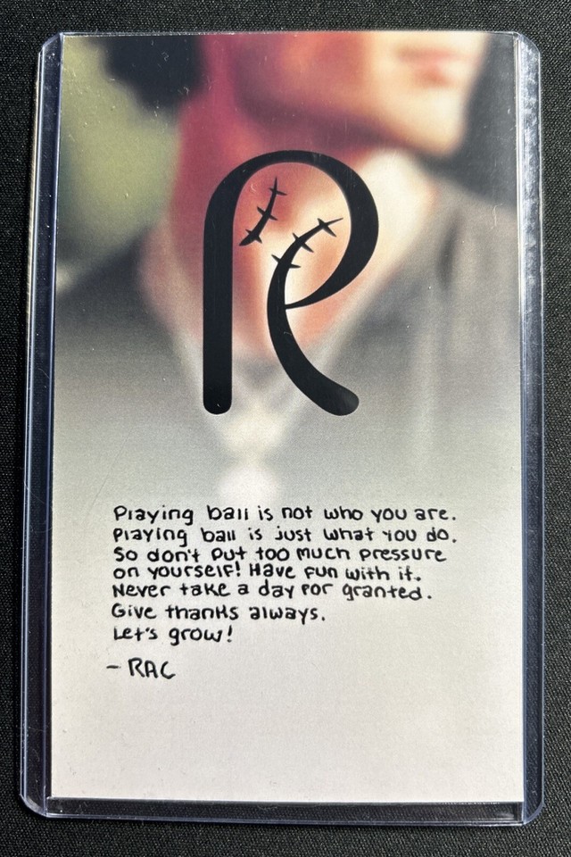 Coach RAC Signed Baseball Card - RobertAnthony Cruz Autograph ...