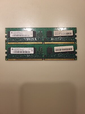 2 X Infineon 512 MB DDR2 533 MHz RAM Module - PC2-4200U-444-11-A1 | eBay