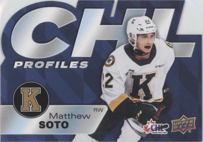 2021-22 Upper Deck CHL - Profiles Matthew Soto #PR-29 (RC) for sale ...