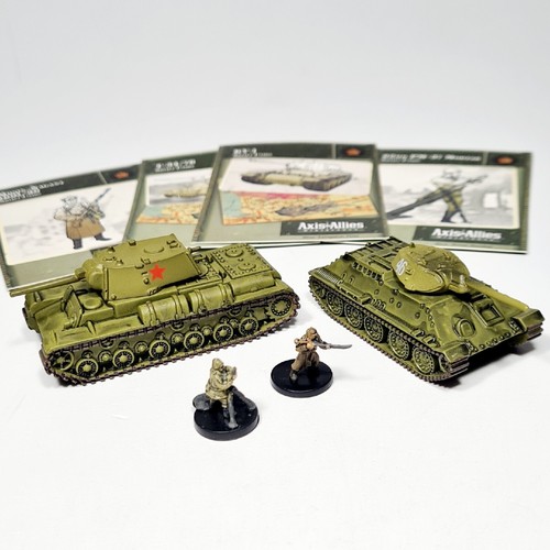 Axis & Allies 1939-1945 Soviet Union KV-1 Tank T-34/76 PM-37 MORTAR ...