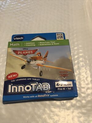 Vtech InnoTab Learning Cartridge 4-7 Years Disney Planes New Wear Box ...