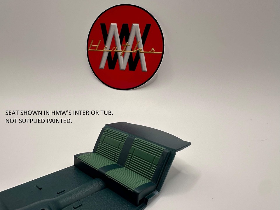 1/25 scale 1969 Road Runner rear bench seat for AMT or Heaths Model ...