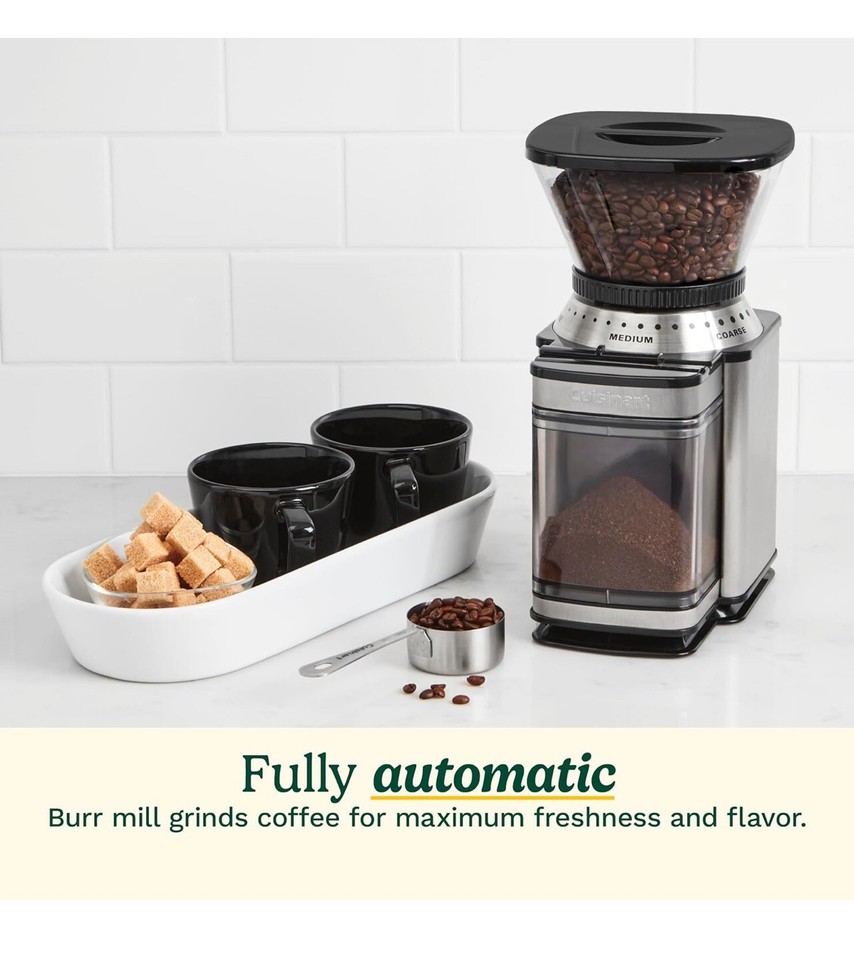 CUISINART Coffee Grinder, Electric Burr One-Touch Automatic Grinder DBM ...