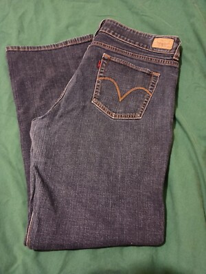 Levi Women's Slender Boot Cut 526 Jeans Size 14 34"X 30" Medium Blue | eBay
