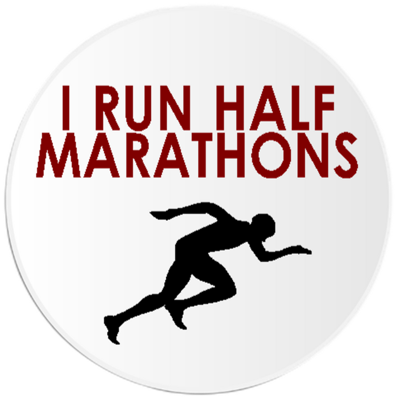 I Run Half Marathons - Circle Sticker Decal 3 Inch - 13.1 Runner | eBay