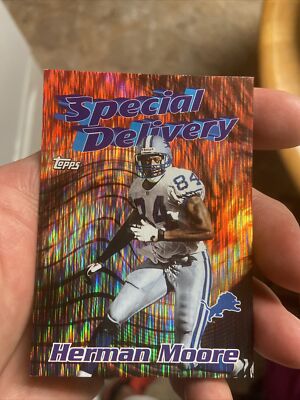 1997 Herman Moore Topps Special Delivery Card# 22 Detroit Lions | eBay