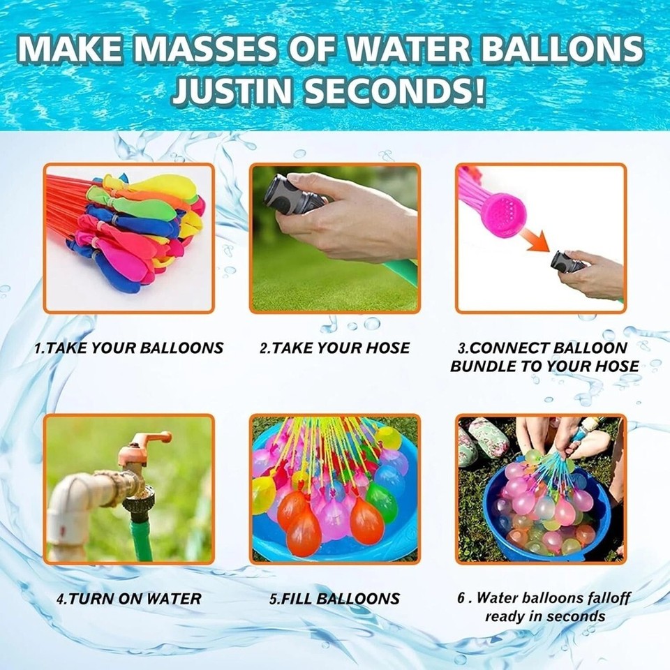 111pcs Summer Quick Fill Water Balloons for Adults & Children's Summer ...