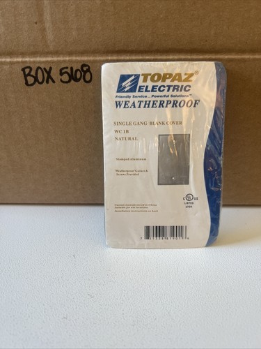 Topaz Electric WC1B Weatherproof Single Blank Cover | eBay