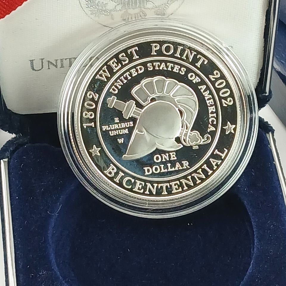 2002 U. S. Military Academy Bicentennial Commemorative Coin in Box ...