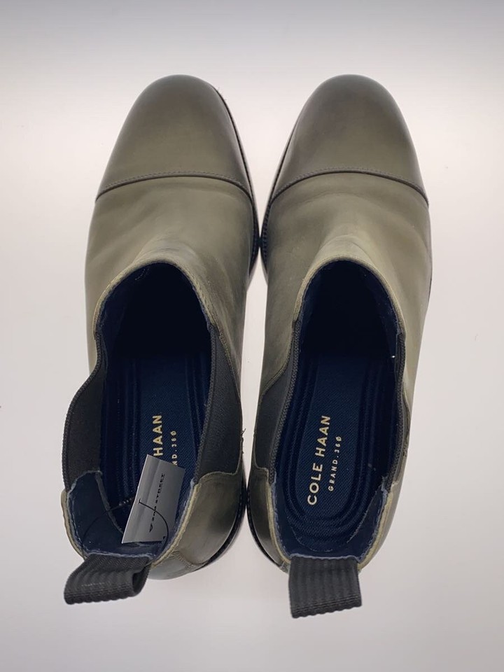 Cole Haan Side Gore Boots Uk7.5 Khk Leather C28638 In453 | eBay