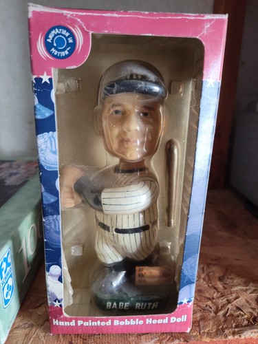 2001 Babe Ruth Yankees Cooperstown Collection Hand Painted Bobble Head ...