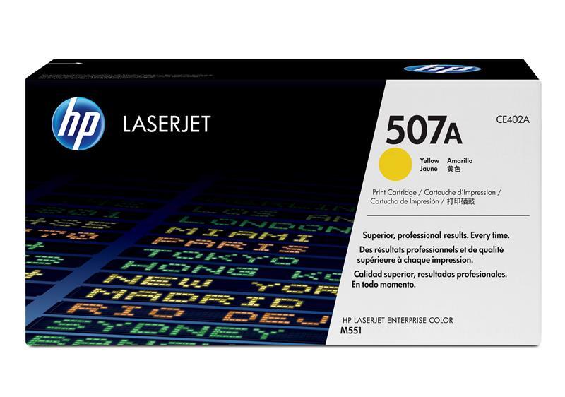 Hewlett & Packard INC. CE402A Toner HP LJE500 Color M551n yellow CE402A ...