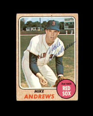 Mike Andrews Signed Original 1968 Topps Boston Red Sox Autograph | eBay